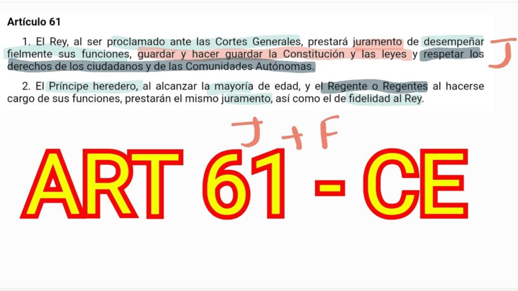 Artículo 61 de la Constitución: Guía esencial para abogados - EXPERTOS ...